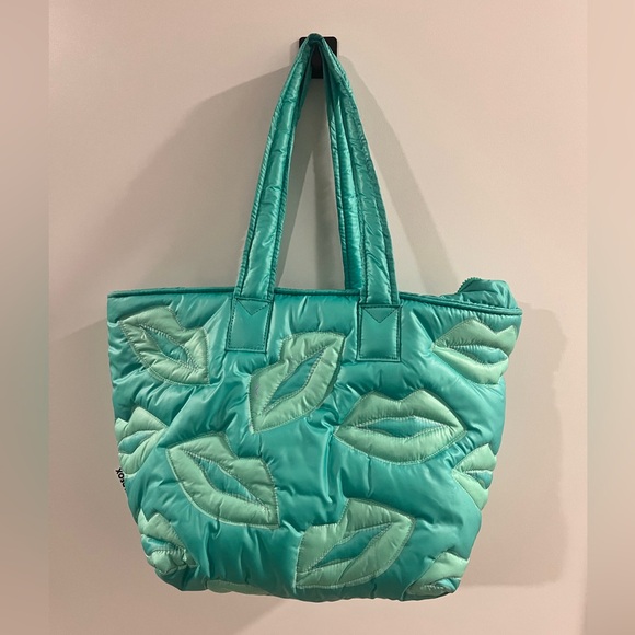 Wildfox | Bags | Viral Wild Fox Puffer Tote In Teal | Poshmark